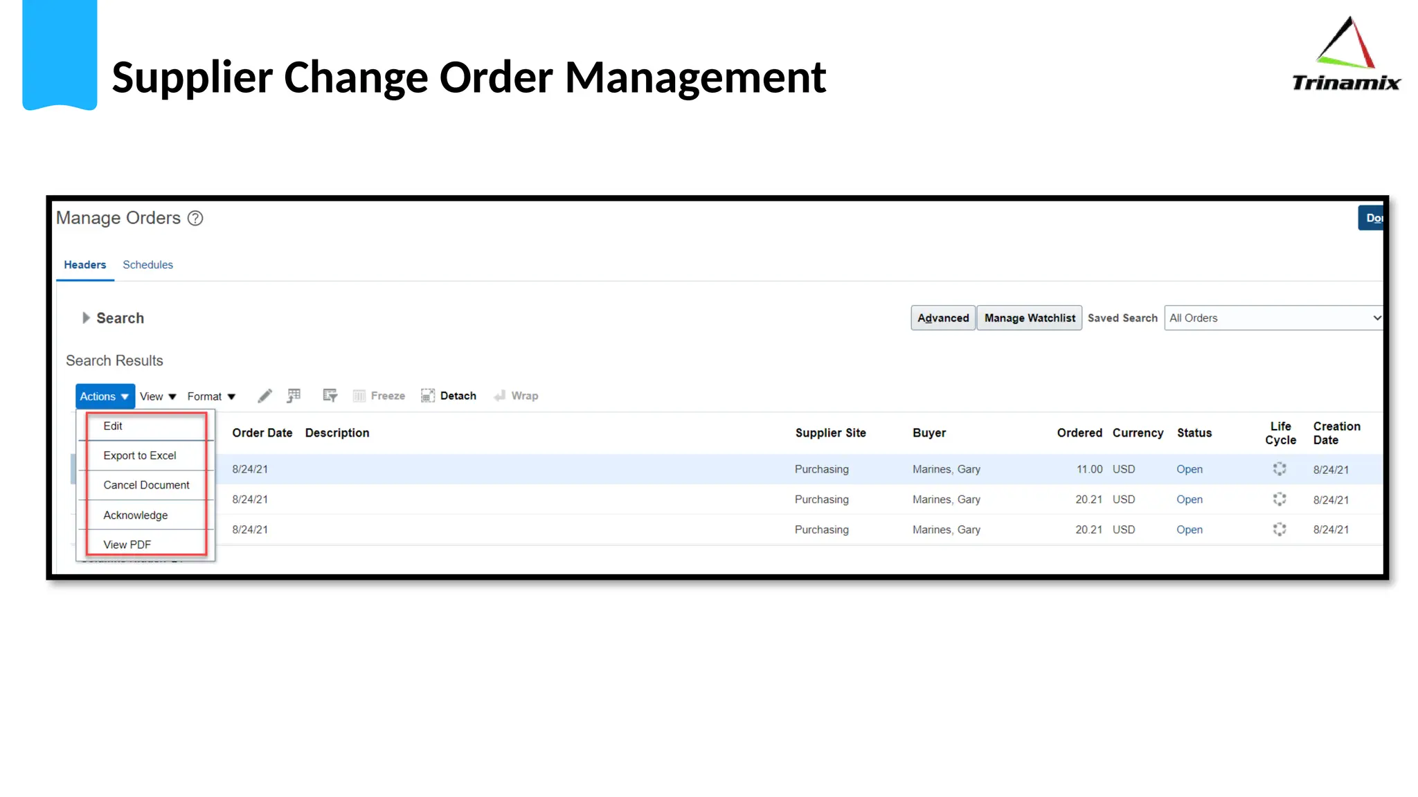 Oracle Fusion - Supplier Portal Detailed View | PPTX