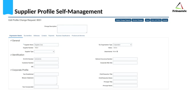 Oracle Fusion - Supplier Portal Detailed View | PPTX | Cloud Computing | Internet