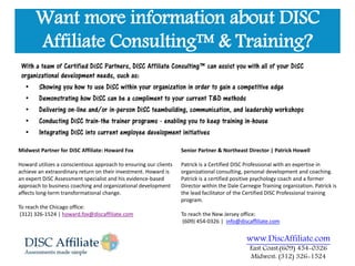 DISC Personalty Assessments - Your Key to Professional Success | PDF