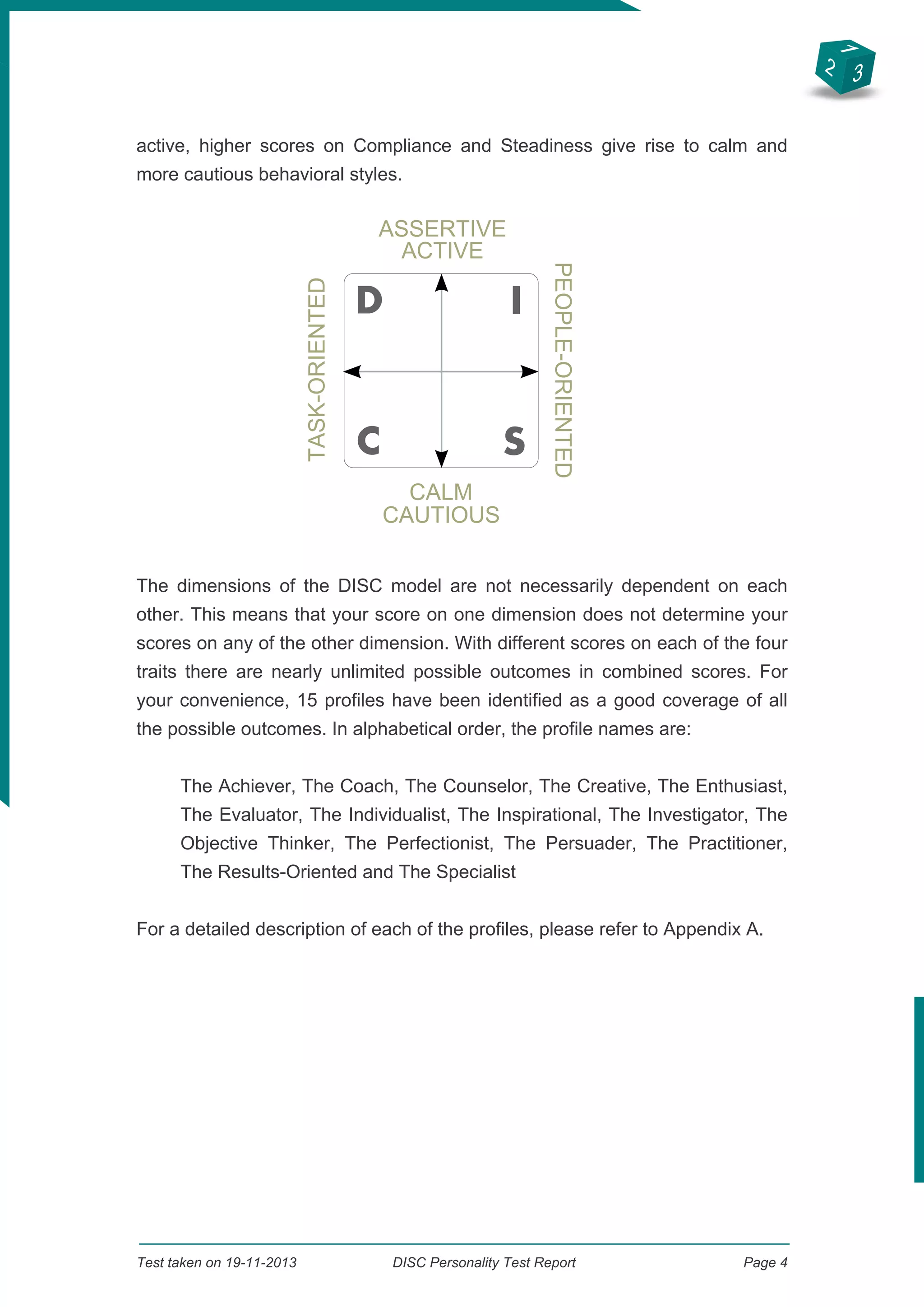 Disc personality test_report_achiever_2013-11-19_18.16.41 | Resume ...