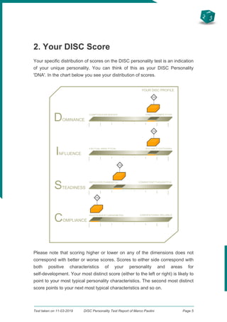 Disc personality test_report | PDF | Career Advice | Careers