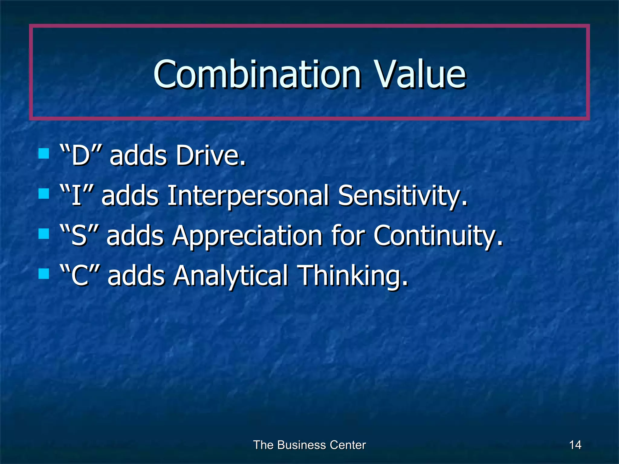 DiSC presentation | PPT