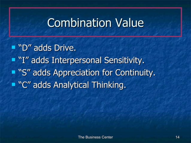 DiSC presentation | PPT