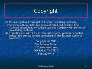 DiSC presentation | PPT