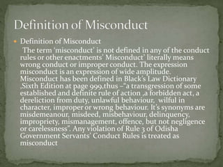 Disciplinary Proceedings in Odisha | PPTX | Law