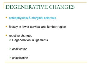 Disc prolapse and degenerative changes | PPT