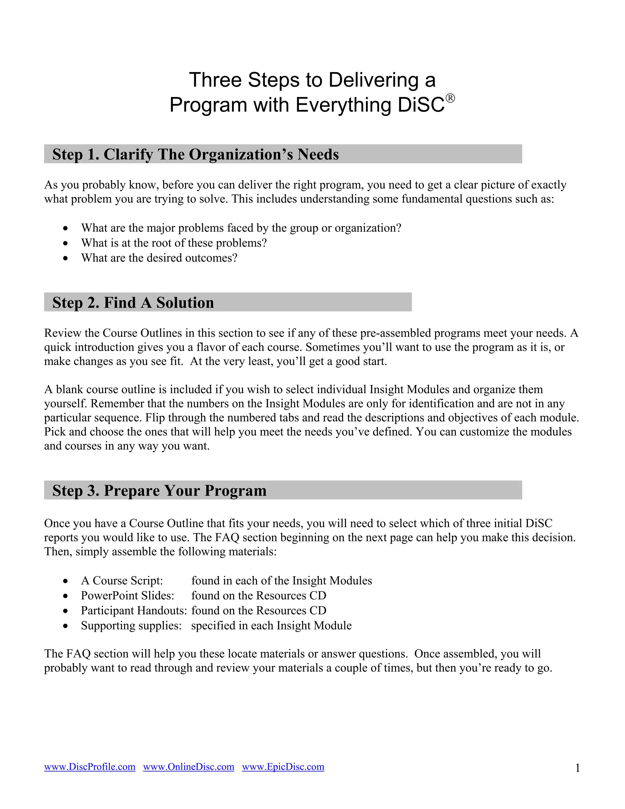 Disc questions | PDF