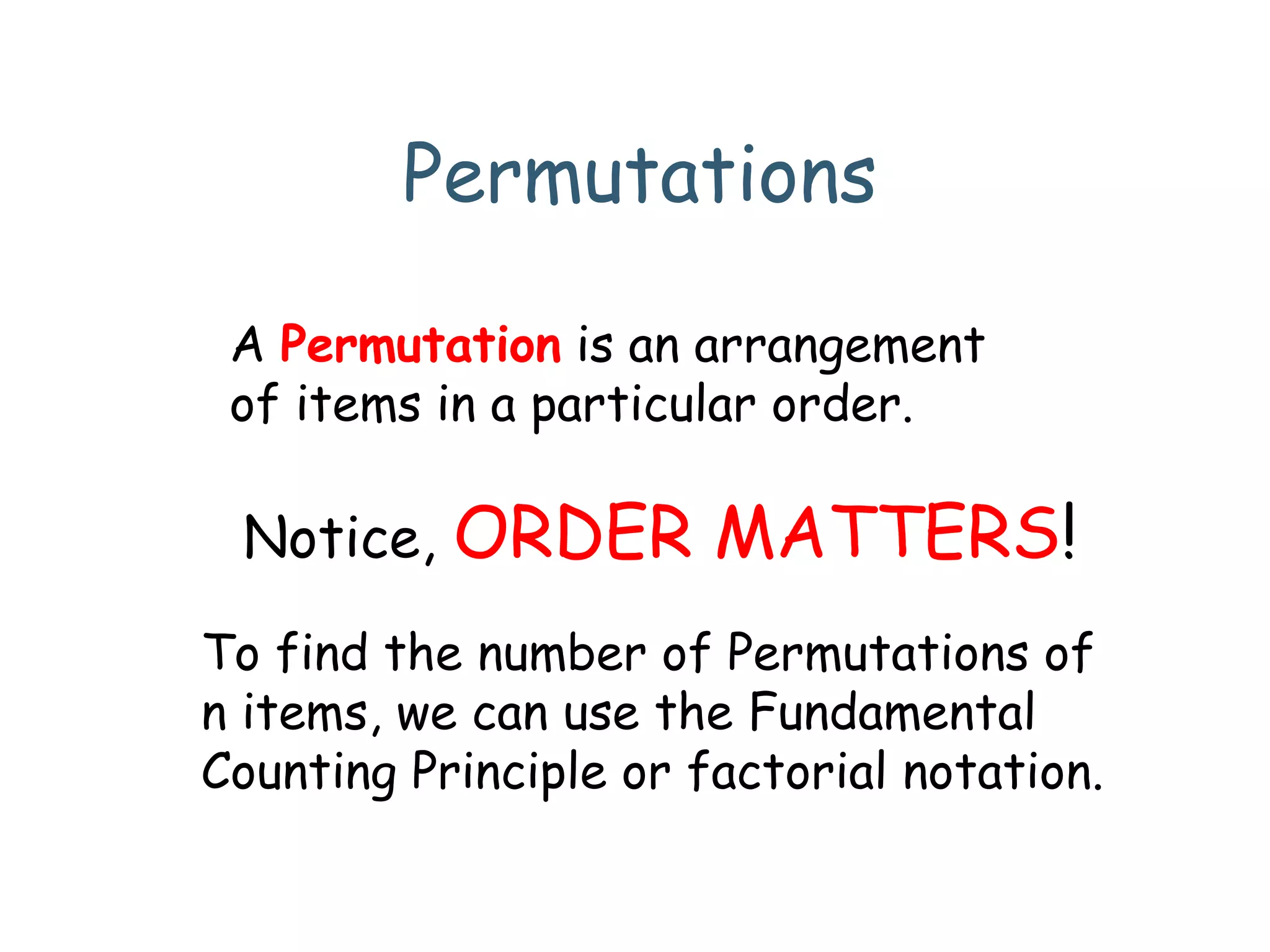 permutation and combination | PPT