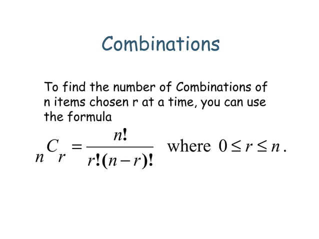 permutation and combination | PPT