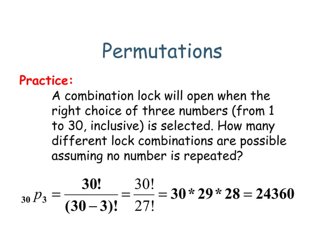 permutation and combination | PPT