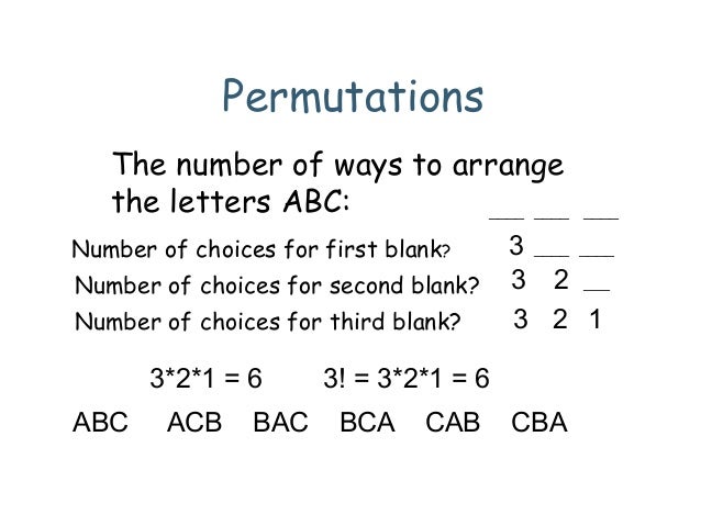 permutation and combination