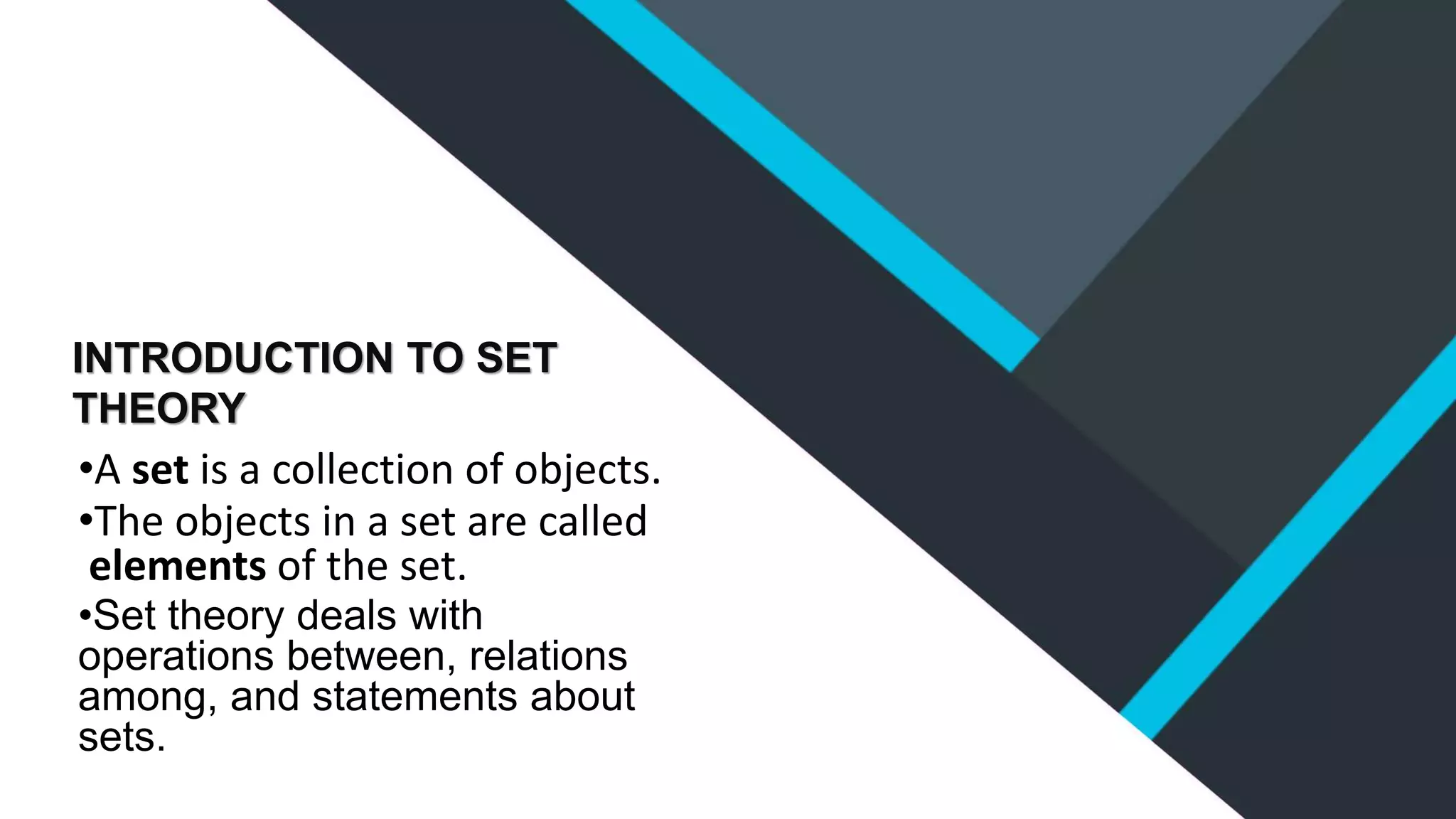 Introduction to Set Theory | PPTX