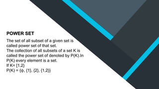 Introduction to Set Theory | PPTX