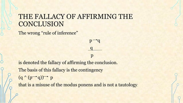 Discrete Math Presentation(Rules of Inference) | PPTX | Law