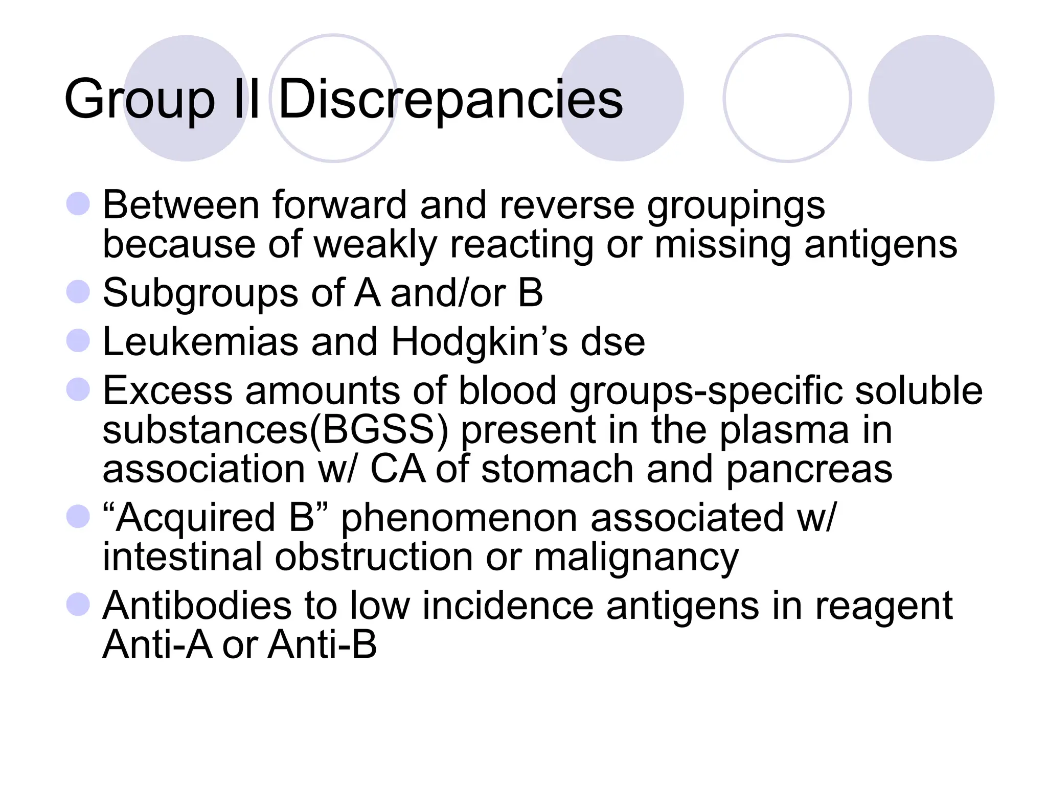 DISCREPANCIES IN ABO GROUPING IN IMMUNOHEMATOLOGY.ppt