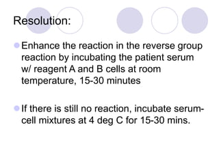DISCREPANCIES IN ABO GROUPING IN IMMUNOHEMATOLOGY.ppt
