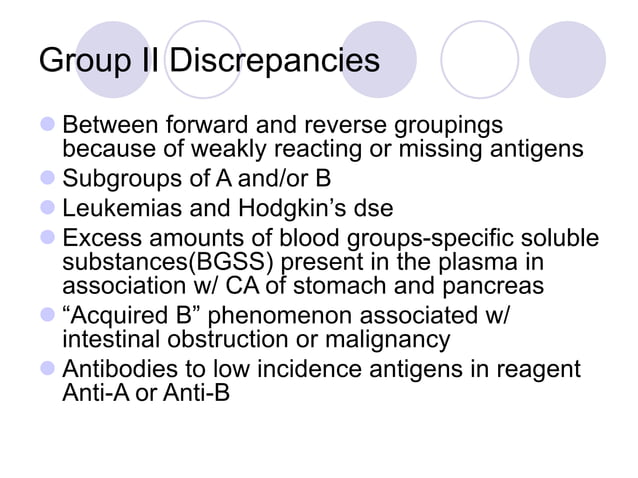 DISCREPANCIES IN ABO GROUPING IN IMMUNOHEMATOLOGY.ppt | Blood Disorders ...