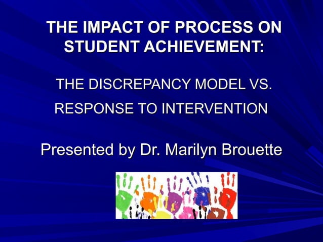 Discrepancy model vs. rti ppt | PPT | Educational Assessment | Education