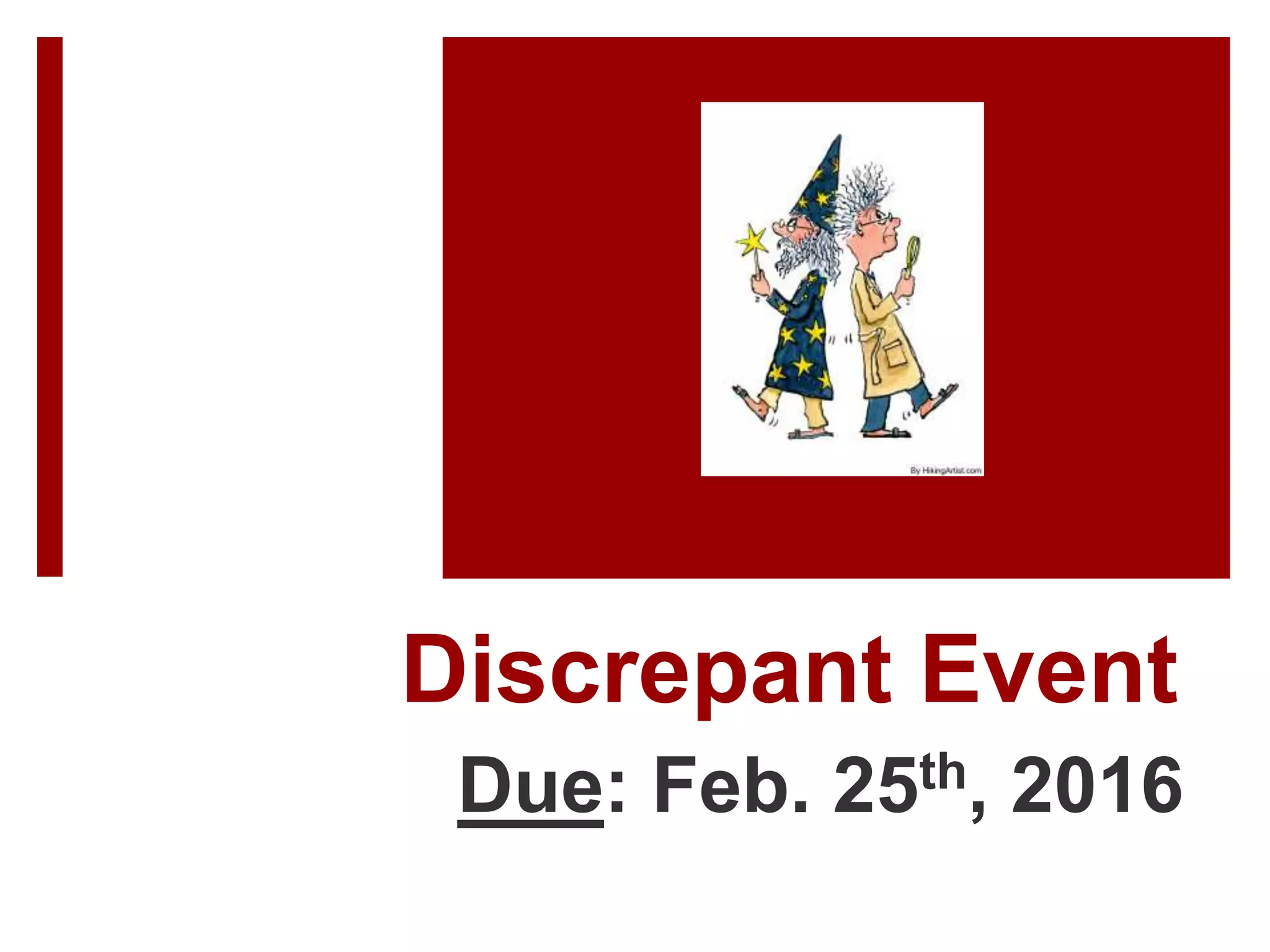 Discrepant Event Week 4.2 | PPT