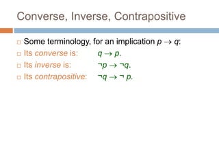 Propositional logic in Discretes tructures.pptx
