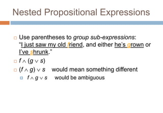 Propositional logic in Discretes tructures.pptx