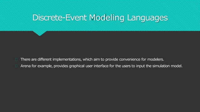 Discrete Event Simulation 190410063238pptx 