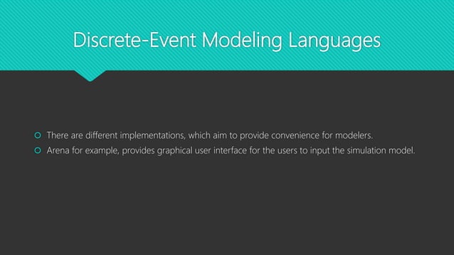Discrete event-simulation | PPTX