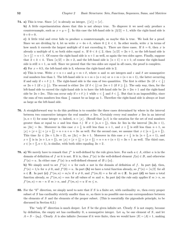 Discrete Mathematics and Its Applications 7th Edition Rose Solutions Manual | PDF | Chemistry ...