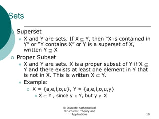 Discrete Sets | PPT