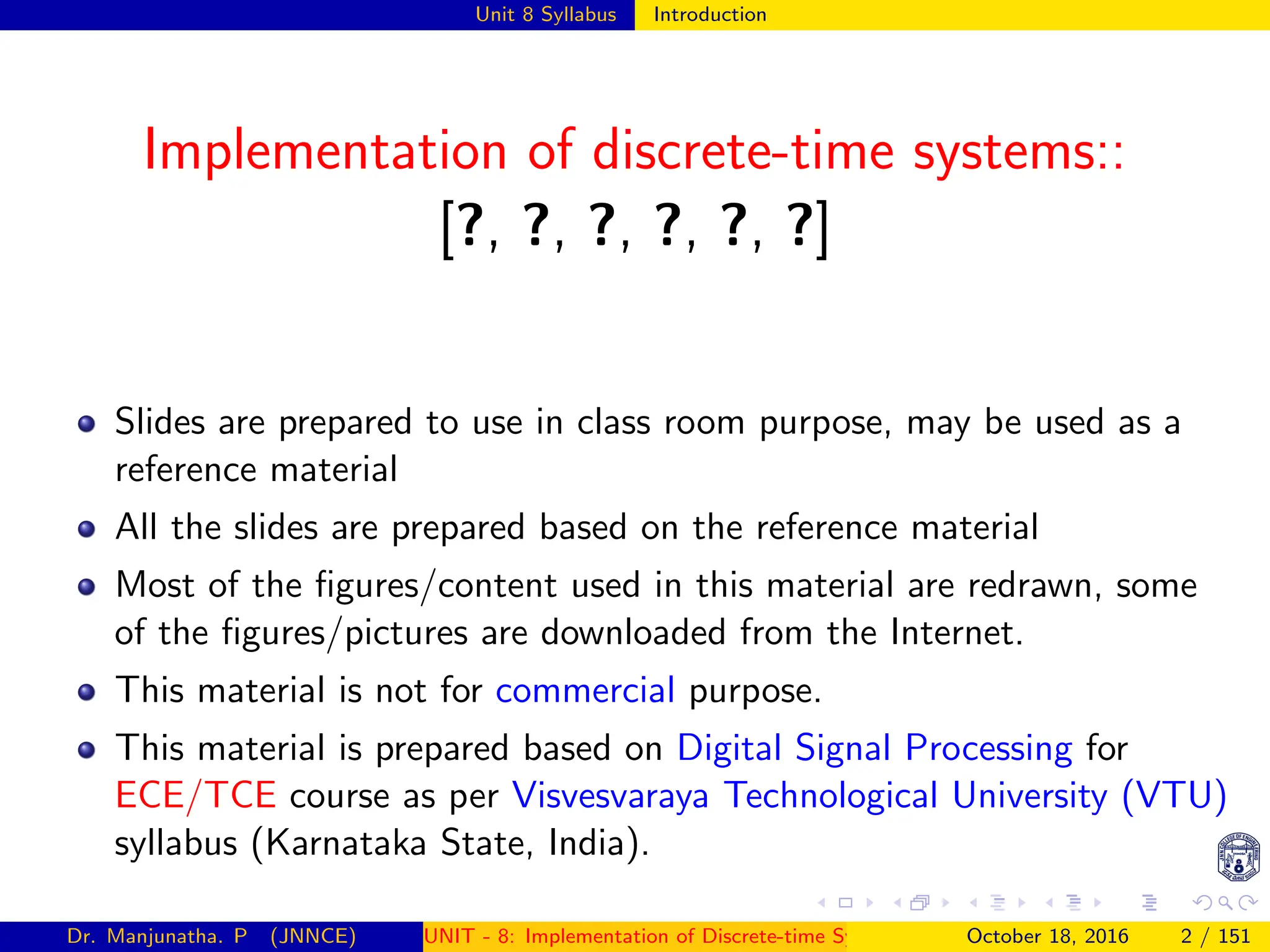 discrete-time-systems and discetre time fourier | PPT