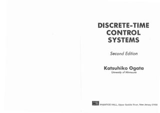 Discrete time control systems | PDF