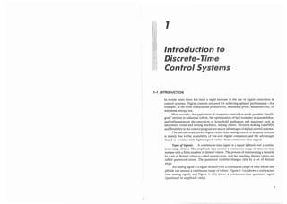 Discrete time control systems | PDF