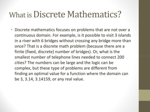Intro to Discrete Mathematics | PDF