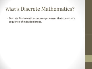 Intro to Discrete Mathematics | PDF