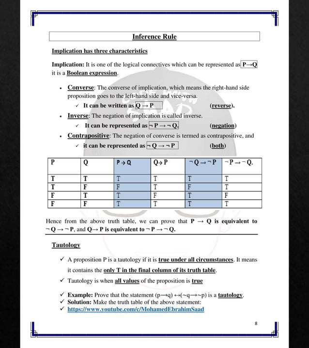 Discrete Math Proposition Logic | PPTX