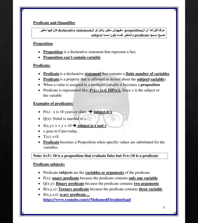 Discrete Math Predicate and Quantifier | PDF