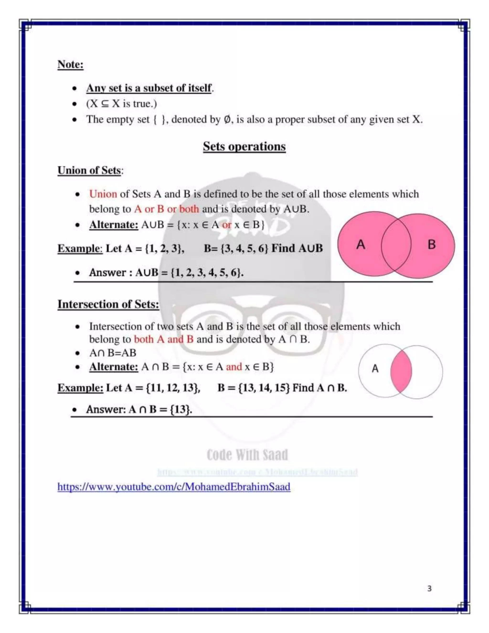 Discrete Math Sets المجموعات | PPTX