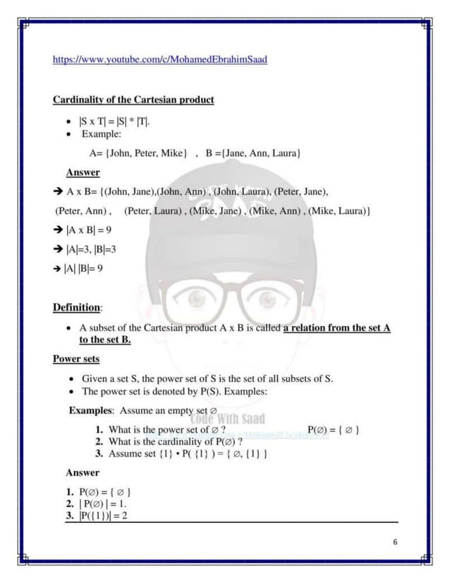 Discrete Math Sets المجموعات | PPTX
