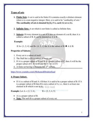 Discrete Math Sets المجموعات | PPTX