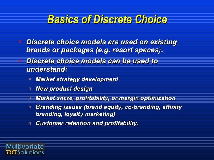 Discrete Choice SPSS Power Model