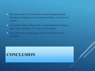 Discrete control of excitation system | PPT