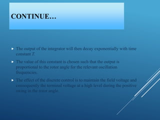 Discrete control of excitation system | PPT