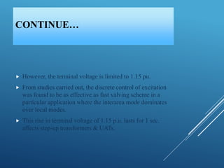 Discrete control of excitation system | PPT