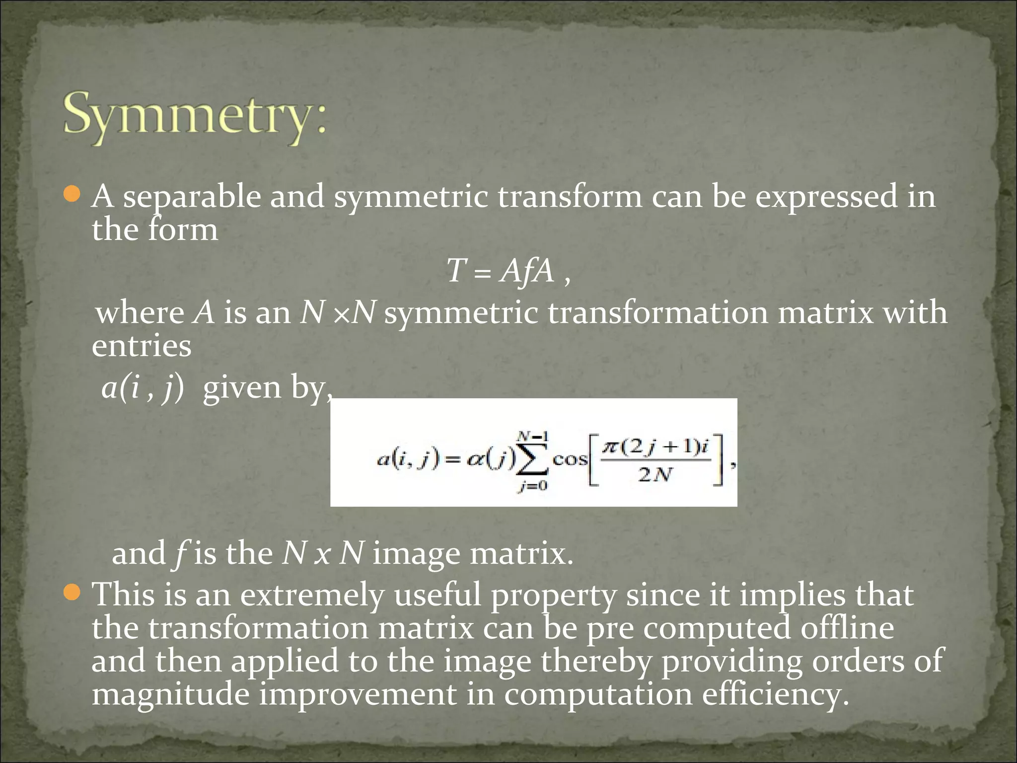 Discrete cosine transform | PPT