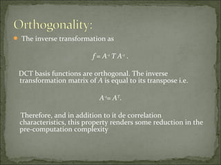 Discrete cosine transform | PPT