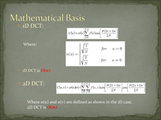 Discrete cosine transform | PPT