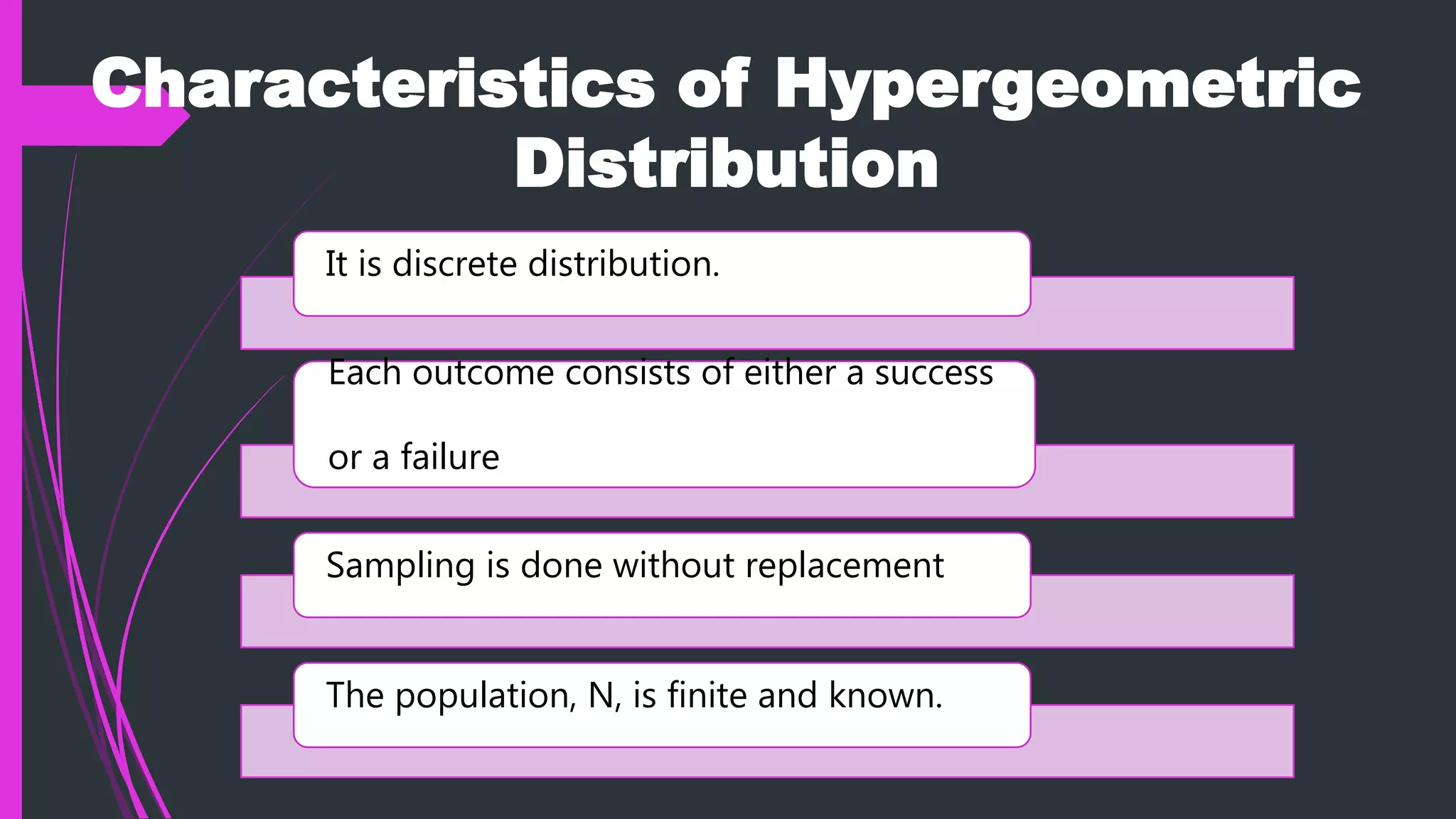 Discrete distributions: Binomial, Poisson & Hypergeometric distributions | PPTX