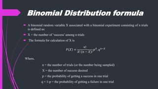Discrete distributions: Binomial, Poisson & Hypergeometric distributions | PPTX