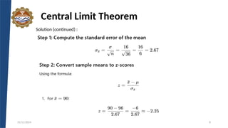 Understanding the Central Limit Theorem, Chebyshev's Inequality, and Markov's Inequality | PPT