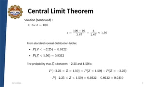 Understanding the Central Limit Theorem, Chebyshev's Inequality, and Markov's Inequality | PPT